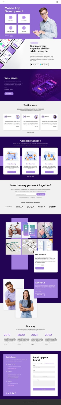 480 Technology One Page Templates | Nicepage