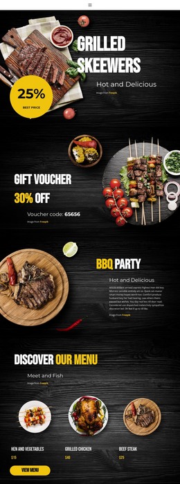 Hot and Delicious - Website Template by Nicepage
