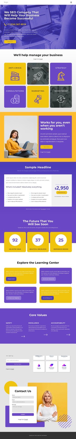 Web developer portfolio HTML Template