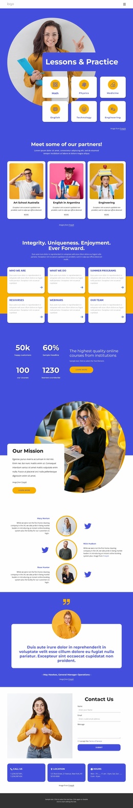 Library Website Templates | Nicepage