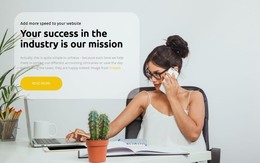 Your success is our mission - Website Template by Nicepage