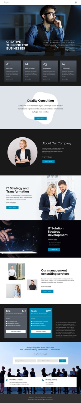 Align your technology strategy One Page Template