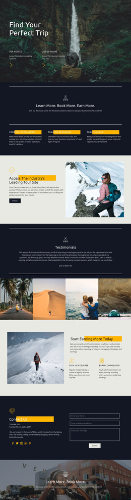 Mountain Holidays - HTML Template by Nicepage