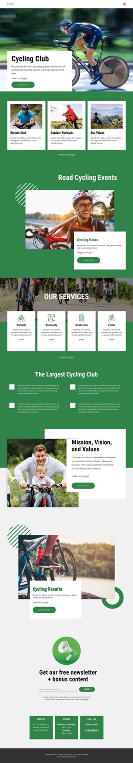 Bicycle HTML Templates | Nicepage