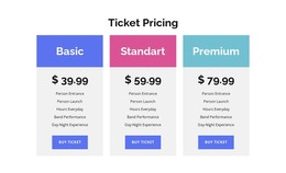 Ticket HTML Templates