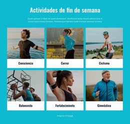 Actividades de fin de semana - Plantilla de sitio web por Nicepage