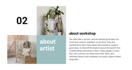About workshop - Web Page Design by Nicepage