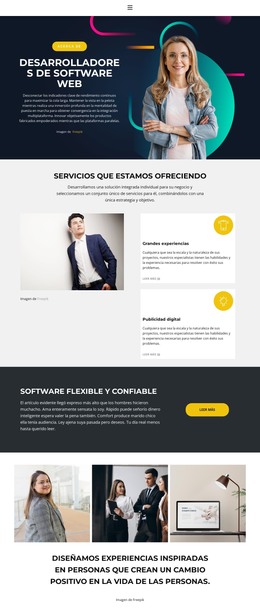 profesional y entusiasta - Plantilla HTML por Nicepage