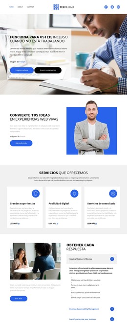 Oportunidades profesionales - Plantilla HTML por Nicepage