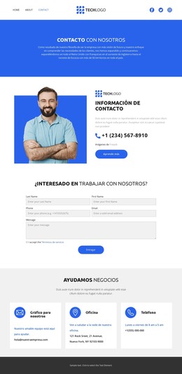 190 Pagina de contacto Plantillas de sitios web | Nicepage