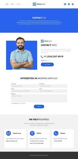 110 Contact Page Website Designs | Nicepage
