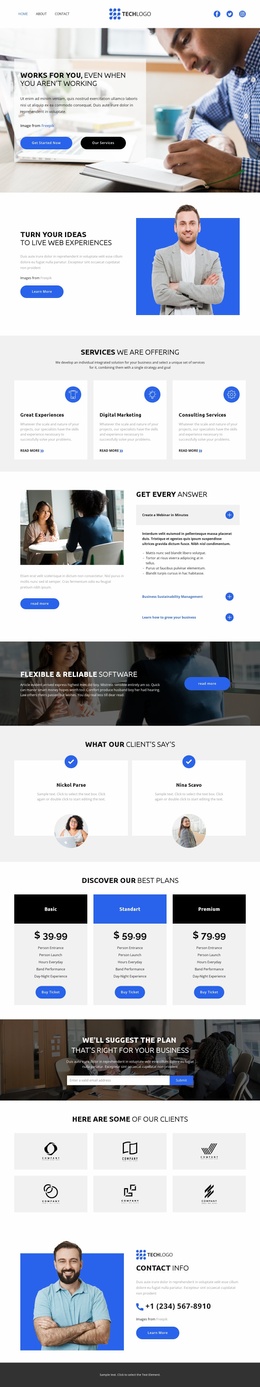 Software Website Templates | Nicepage
