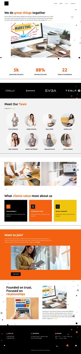 Relaciones CSS Templates | Nicepage