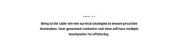 Block with large text - Website Template by Nicepage