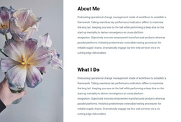 Information about me - Website Template by Nicepage
