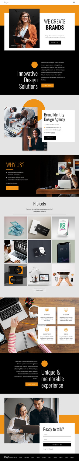 Fighting stereotypes in art - One Page Template by Nicepage