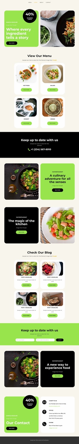 A culinary - Website Template by Nicepage