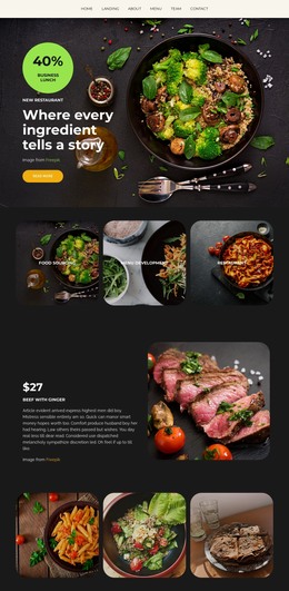 910 Food & Restaurant CSS Templates | Nicepage
