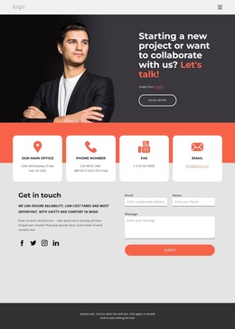 Contact Page Templates | Nicepage
