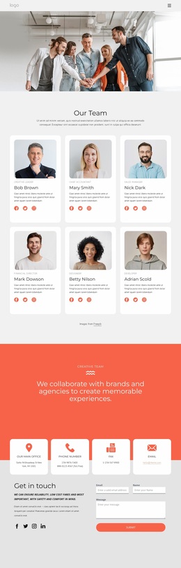 120 Team Page Website Designs | Nicepage