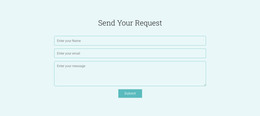 Send Your Request - Landing Page by Nicepage