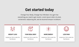 Workout and training programs - Website Template by Nicepage
