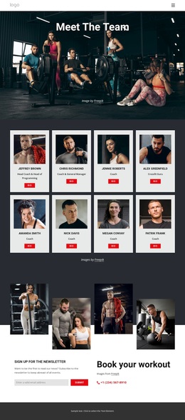 120 Team Page Templates | Nicepage