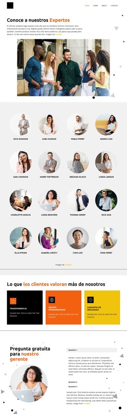 Interesado en trabajar - Plantilla HTML5 por Nicepage