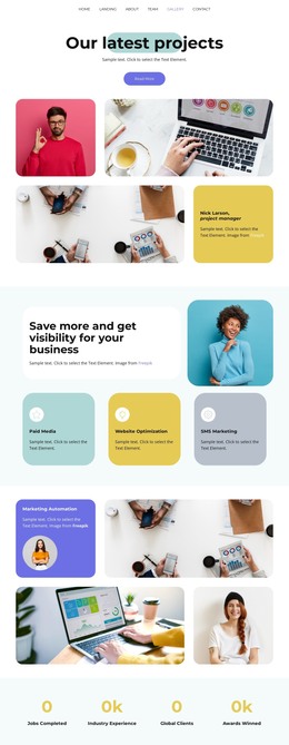 Get visibility - Web Page Design by Nicepage