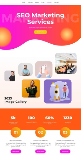 New services - Website Template by Nicepage