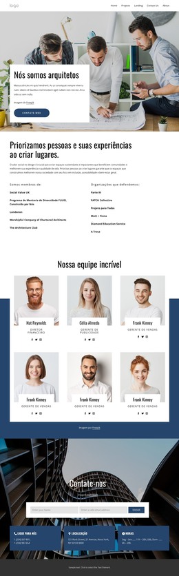 Textos em duas colunas - Modelo HTML por Nicepage