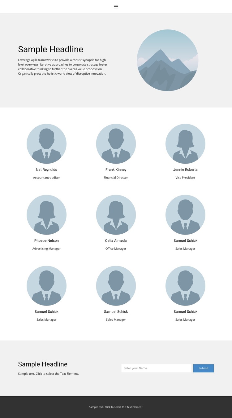 Team 3 - HTML5 Template by Nicepage