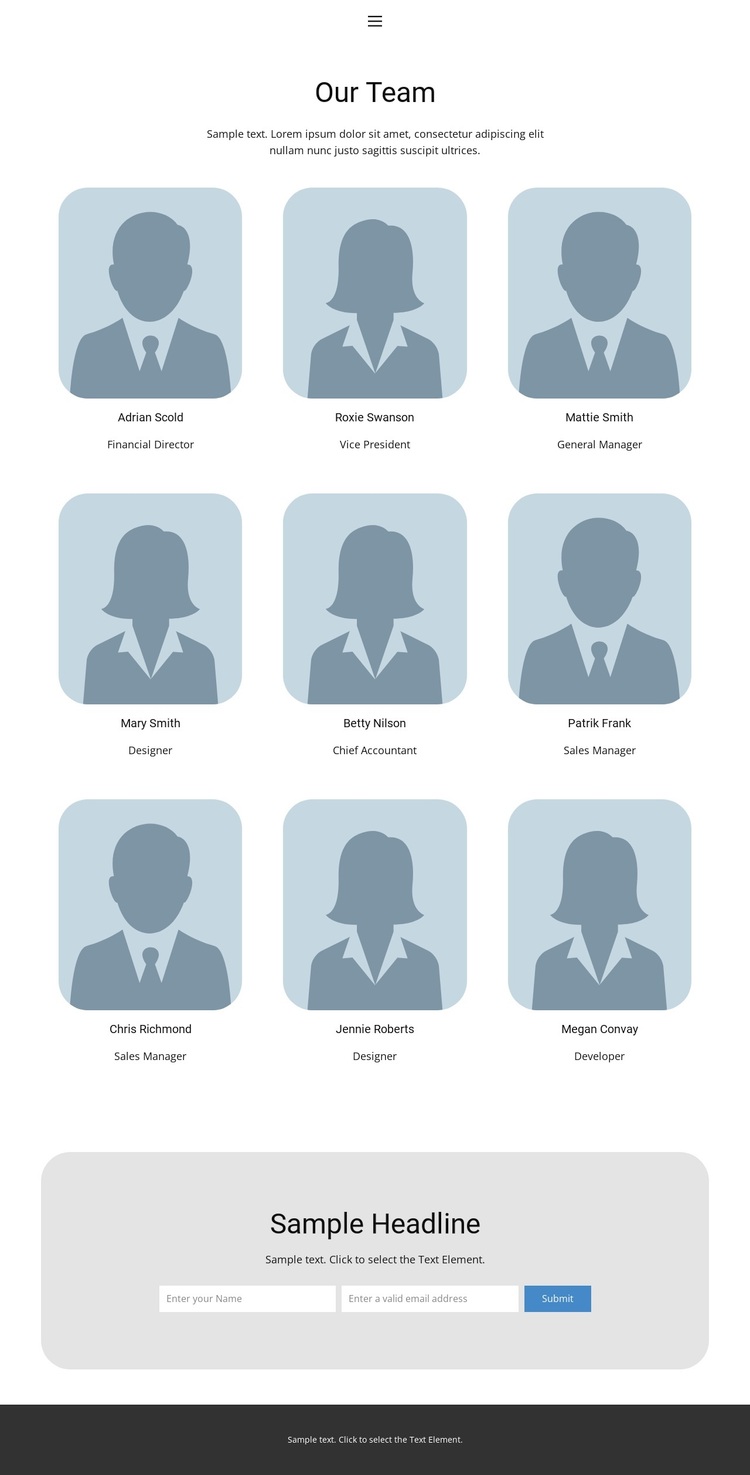 Team 4 - Template by Nicepage