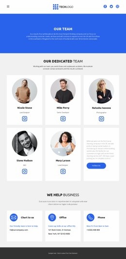 120 Team Page Web Page Designs | Nicepage