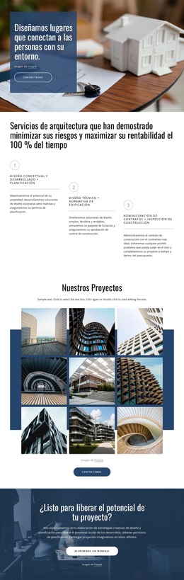 Diseñamos proyectos increíbles - Creador de sitios web HTML por Nicepage