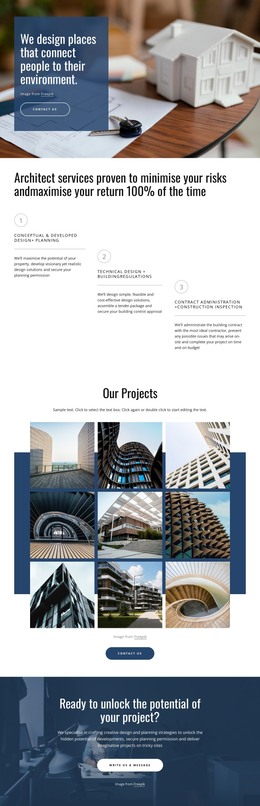 We design amazing projects Landing Page