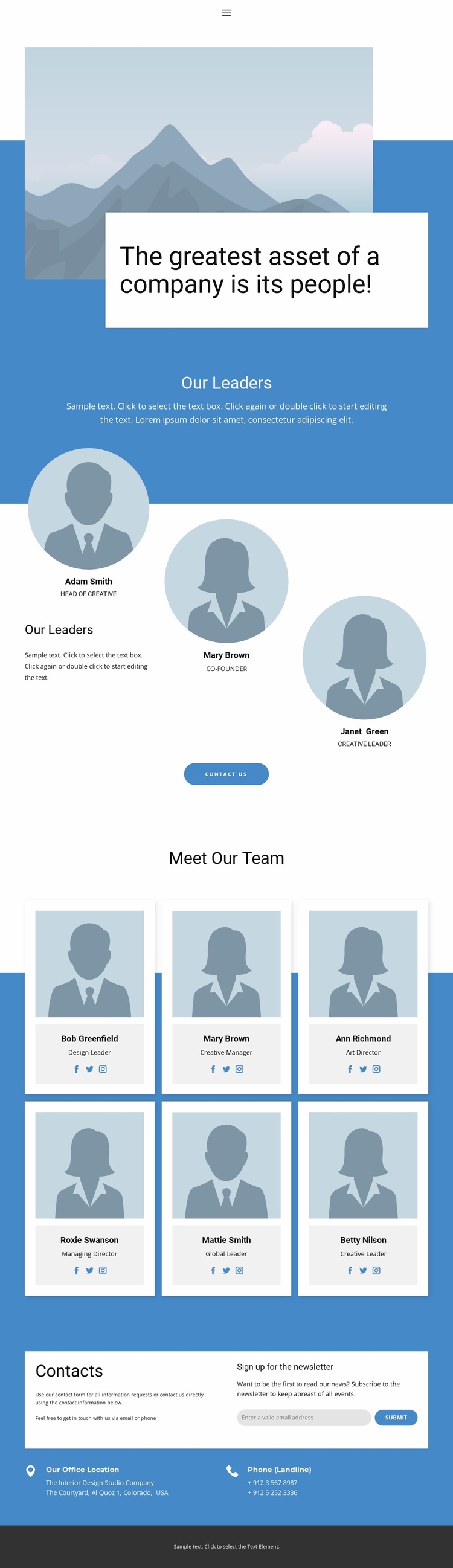 Team 6 - Landing Page by Nicepage