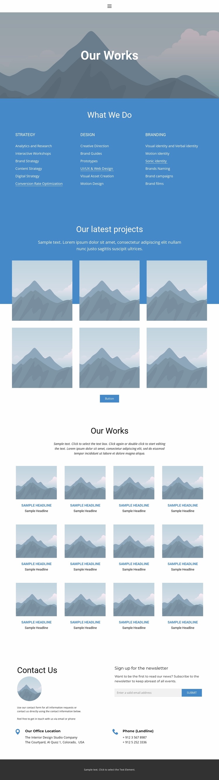 Portfolio 2 - Website Template by Nicepage