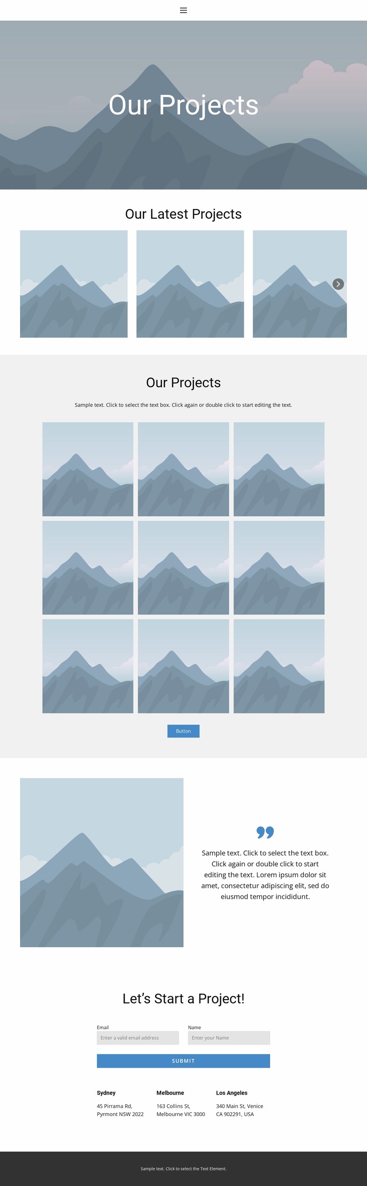 Portfolio3 - Website Mockup by Nicepage