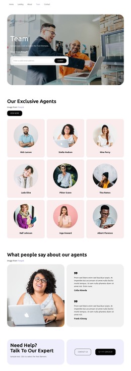 Top management - Web Page Design by Nicepage