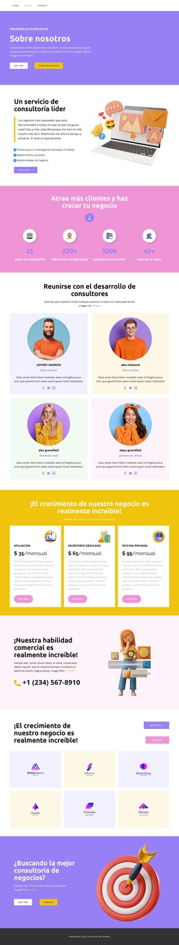 Clientes Satisfechos - Plantilla HTML por Nicepage