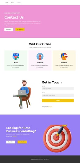 100 Contact Page HTML Templates