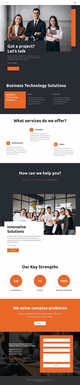 Projects Website Templates