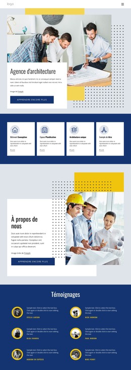 Le centre d'architecture - Créateur de site Web HTML par Nicepage