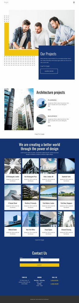 500 Architecture & Building Website Designs