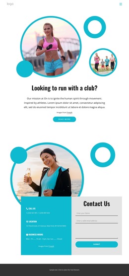 We are a friendly running club - HTML5 Template by Nicepage