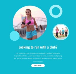 We can change the world through running - Website Mockup by Nicepage