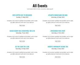 Event Templates | Nicepage