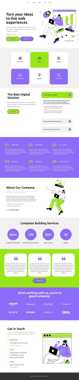 1330 Home Page Templates | Nicepage