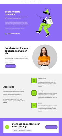 Todo sobre nuestro negocio - Plantilla HTML por Nicepage